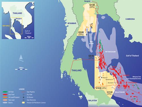 Thailand: Horizon Oil transfers interests in Gulf of Thailand blocks to Pearl Energy