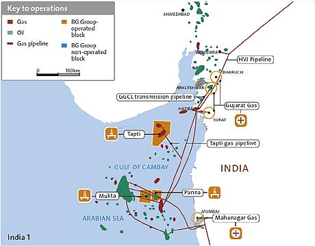 India: BG to start Tapti development drilling in eight weeks
