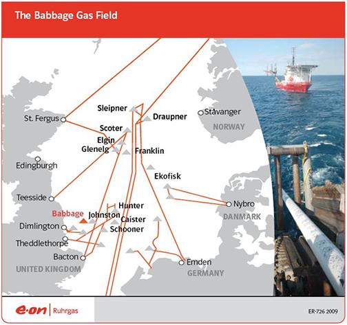 UK: E.ON looking for first gas from North Sea Babbage field early next year
