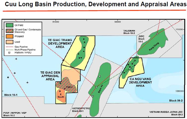 Vietnam: Rig secured for development of the Te Giac Trang (TGT) field ...