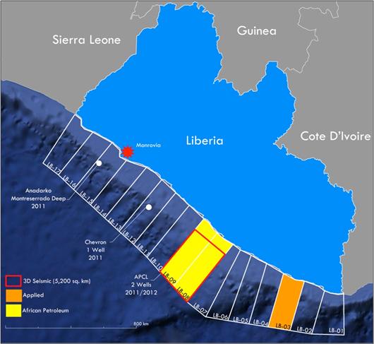 Liberia: African Petroleum drilling Apalis Prospect on Block LB-09 ...