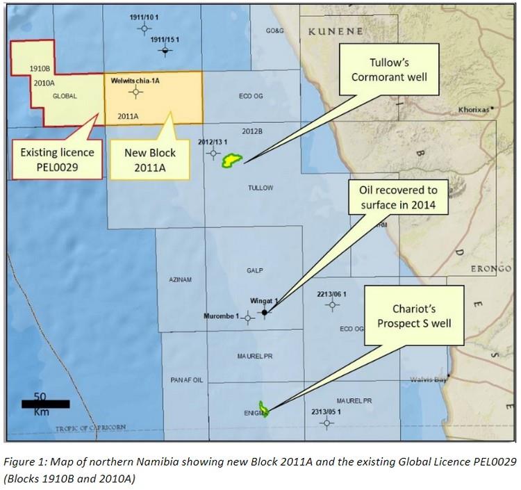 Namibia: Global Petroleum awarded Block 2011A offshore Namibia