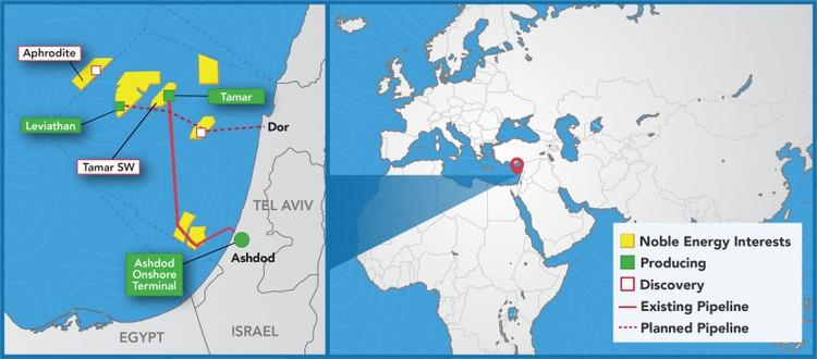 Israel: Noble Energy announces first gas from the Leviathan field ...