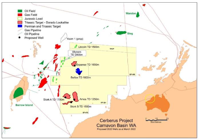 Australia: Bounty awarded Cerberus permit extensions, Carnarvon Basin WA